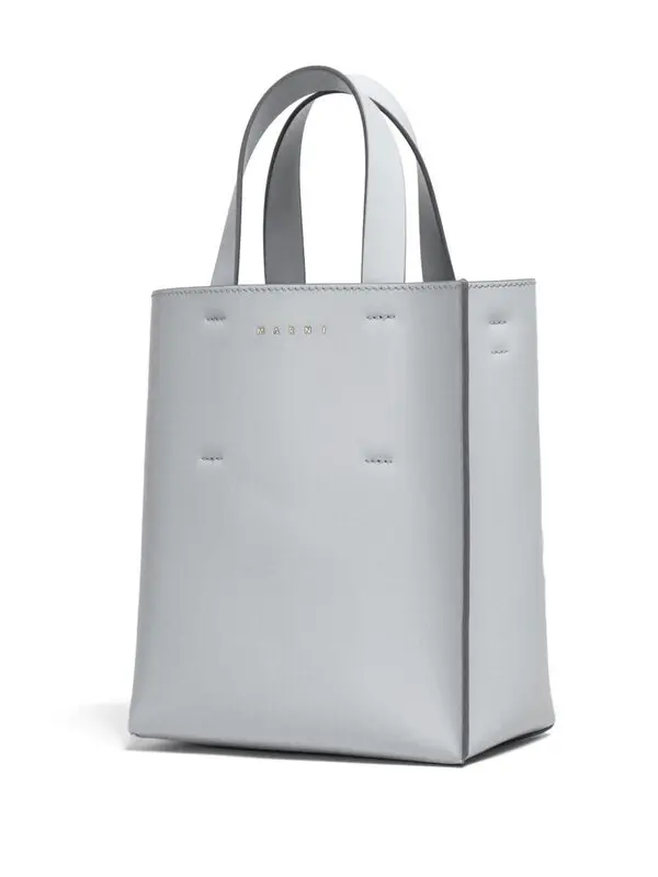 Marni Logo-strap Leather Tote Bag