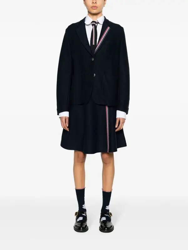 Thom Browne Rwb-tab Jersey Blazer - Blue
