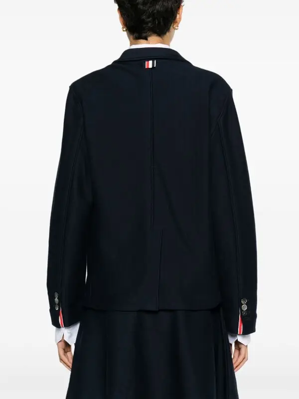 Thom Browne Rwb-tab Jersey Blazer - Blue