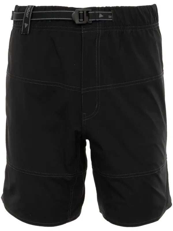 AND WANDER Contrast-stitch Belted Shorts