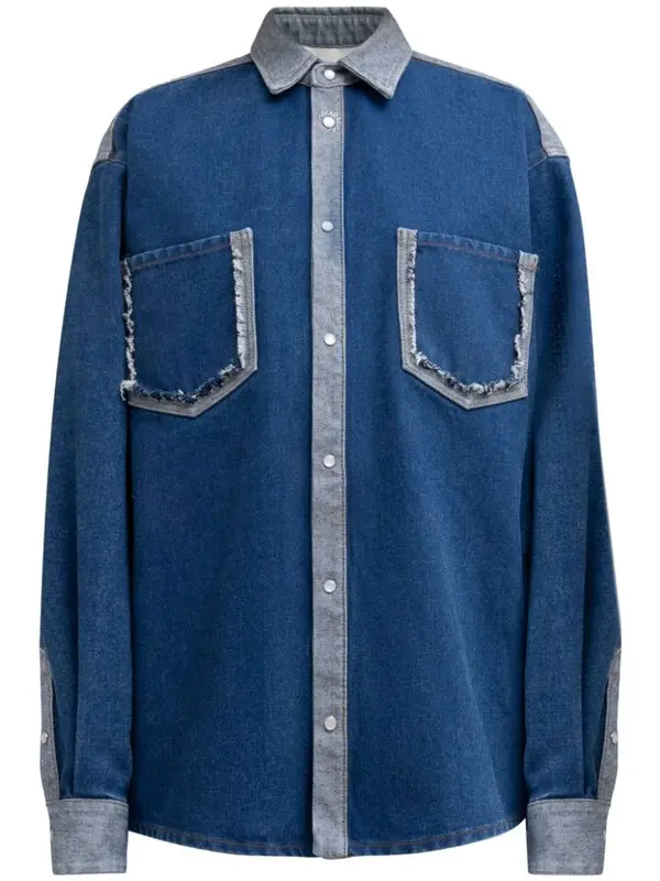 Marni Denim Patch Cotton Shirt