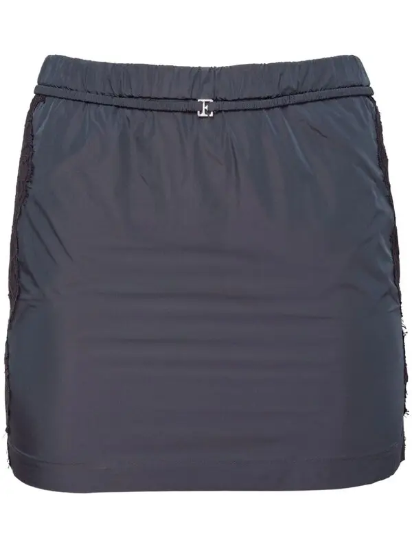 FLEUR DU MAL Nylon Mini Skirt - Black