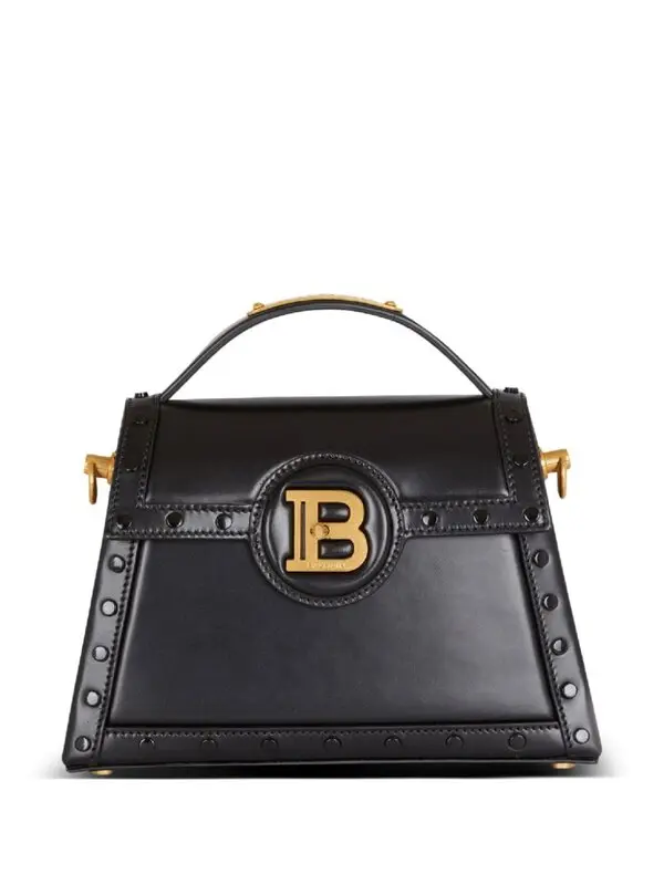 Balmain B-buzz Dynasty Leather Tote Bag - Black