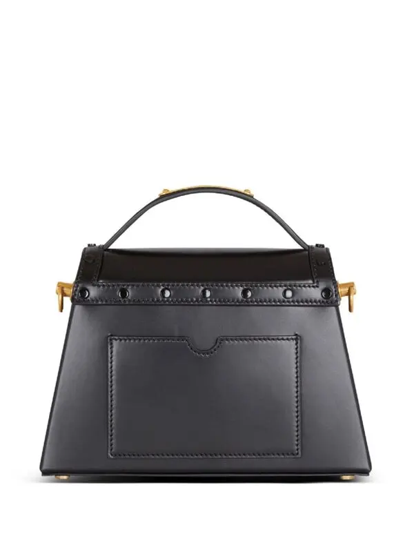Balmain B-buzz Dynasty Leather Tote Bag - Black