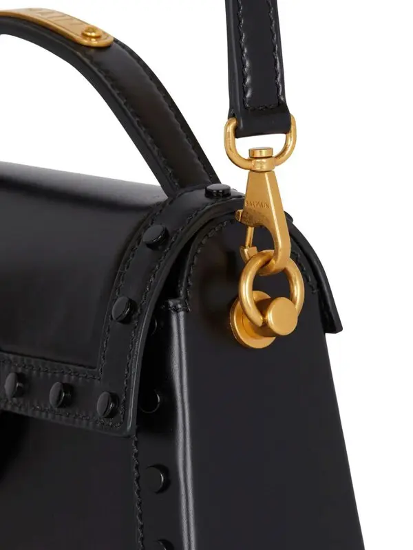 Balmain B-buzz Dynasty Leather Tote Bag - Black