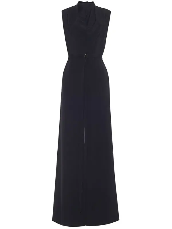 Adam Lippes Blythe Silk Jumpsuit - Black