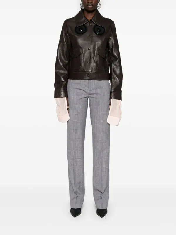 Coperni Appliqué Leather Jacket