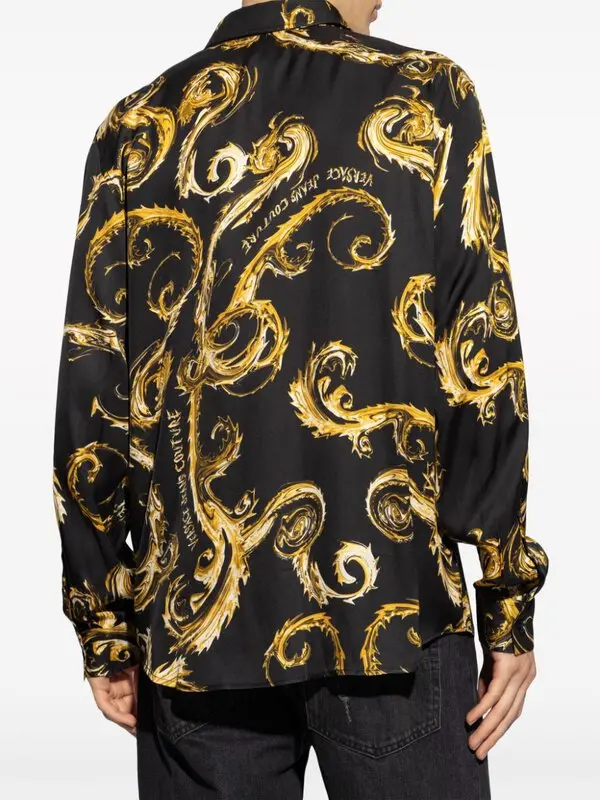 Versace Watercolor Couture-print Shirt