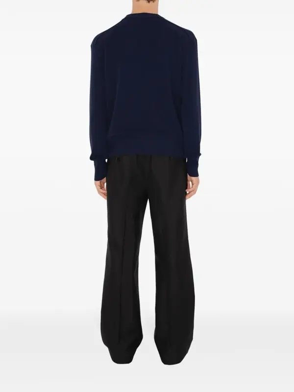 Burberry Fine-knit Wool Jumper - Blue