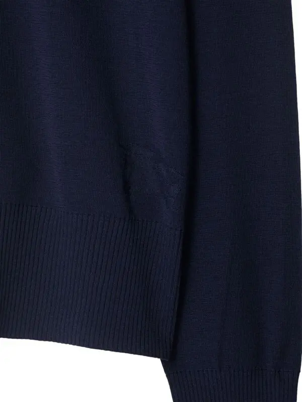 Burberry Fine-knit Wool Jumper - Blue