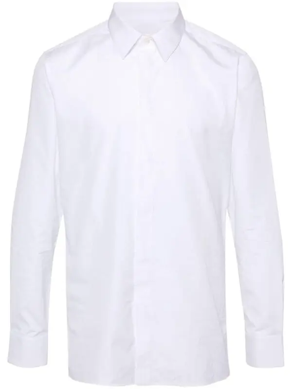 Givenchy 4g-embroidery Poplin Shirt