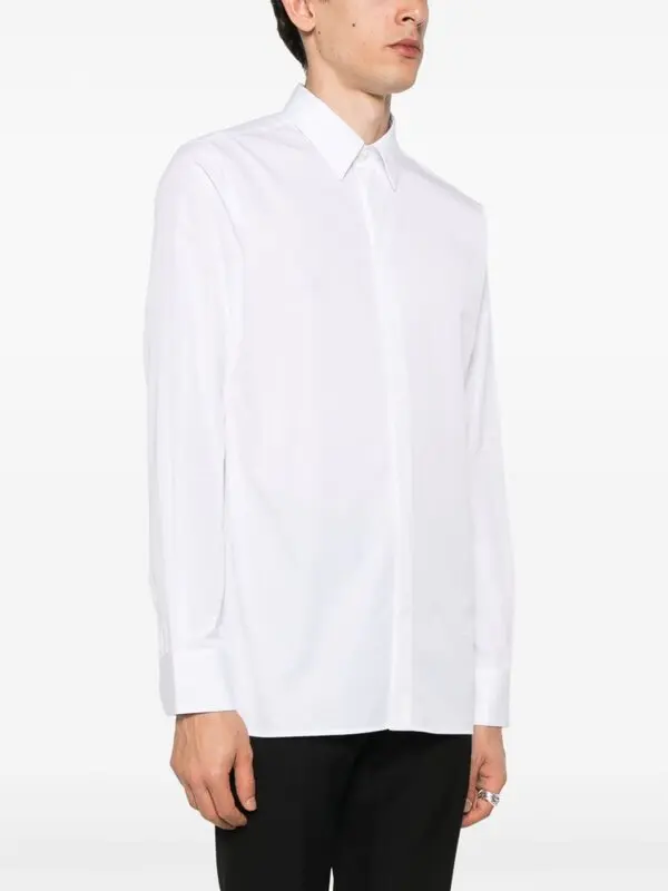 Givenchy 4g-embroidery Poplin Shirt