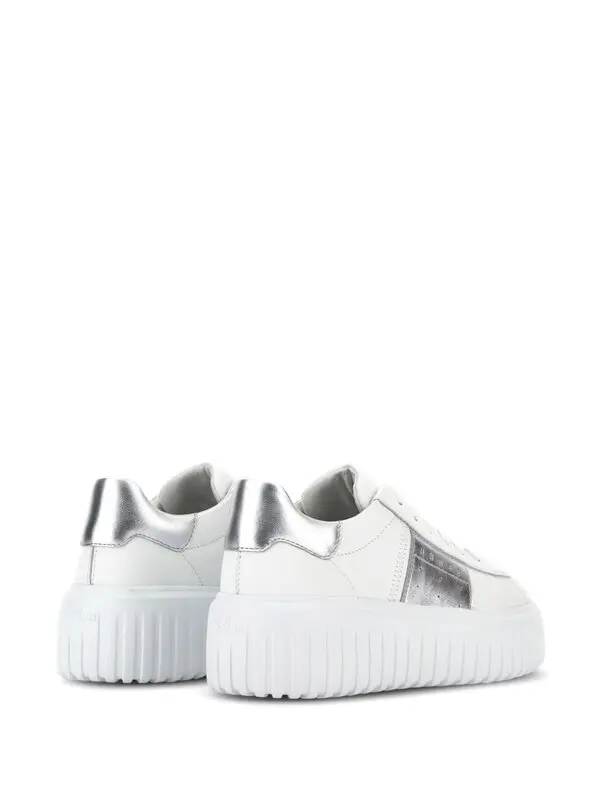 Hogan H-stripes Lace-up Sneakers - White