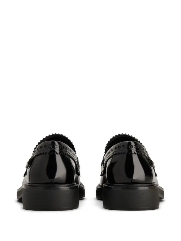TOD'S Brogue-trim Leather Loafers