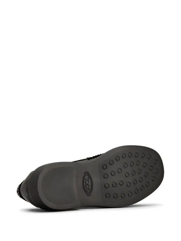 TOD'S Brogue-trim Leather Loafers