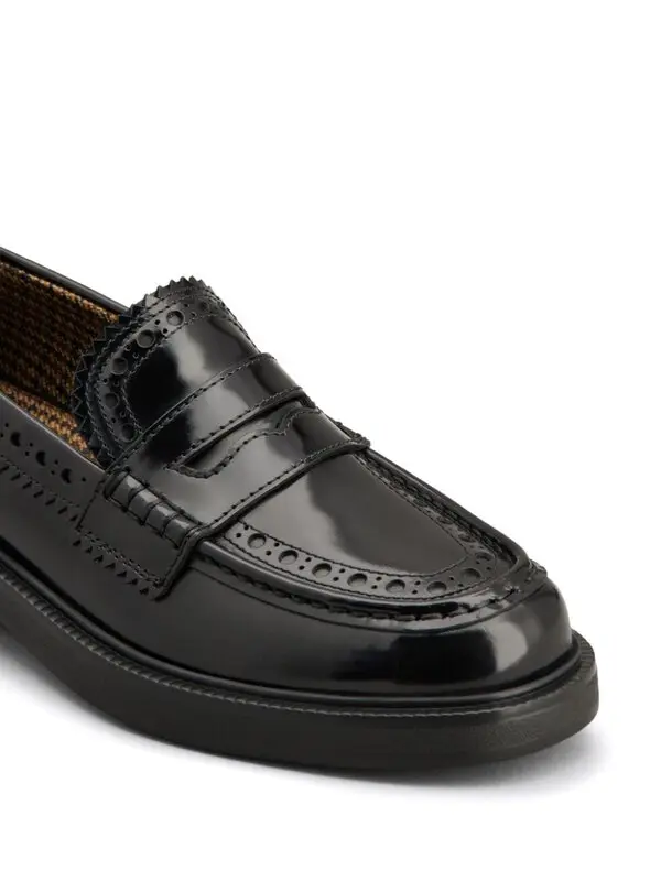 TOD'S Brogue-trim Leather Loafers