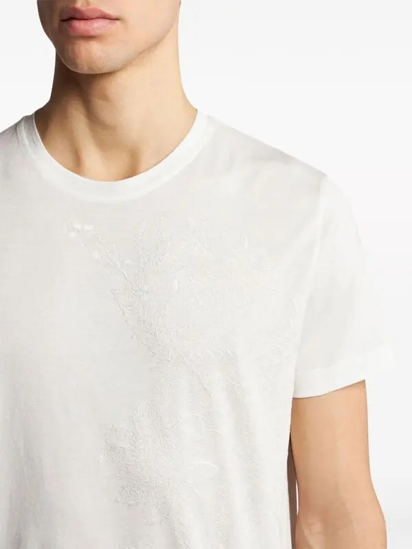 Etro Embroidered-design Cotton T-shirt