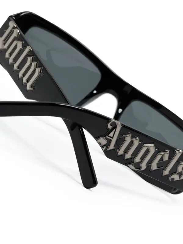 Palm Angels Kerman Rectangle-frame Sunglasses - Black