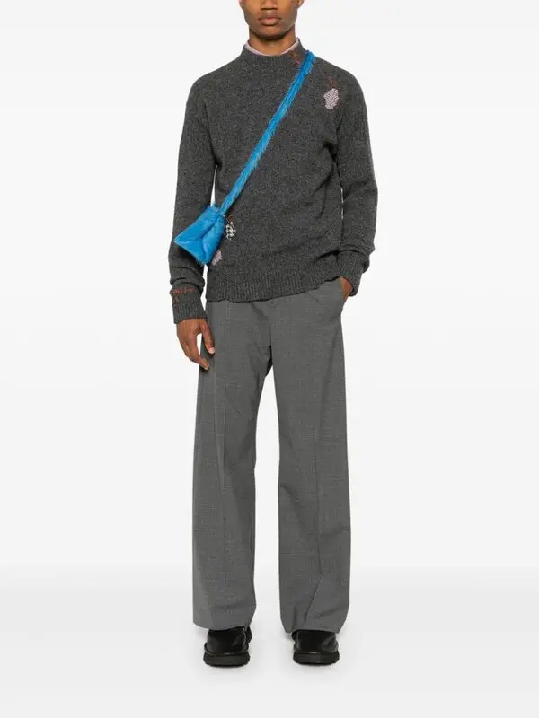 Marni Shetland Ripped-detail Jumper