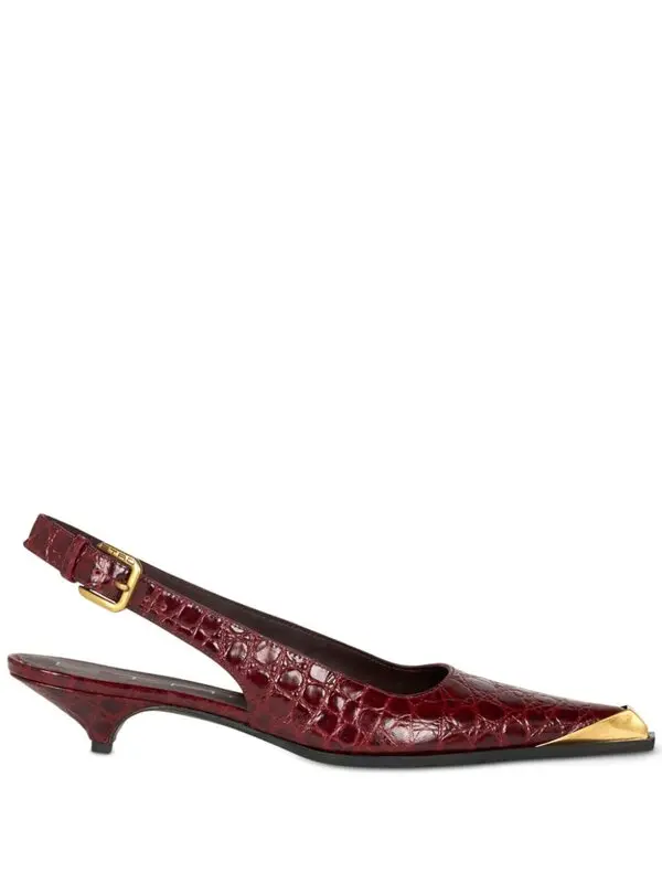 Etro Crocodile-embossed Pumps