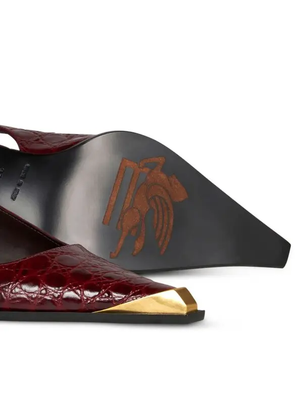 Etro Crocodile-embossed Pumps