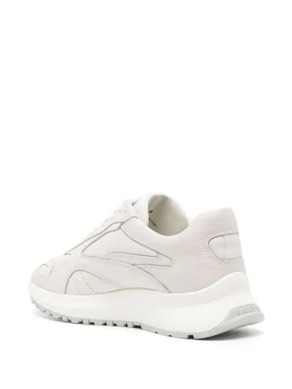 Bally Panelled Leather Sneakers - White