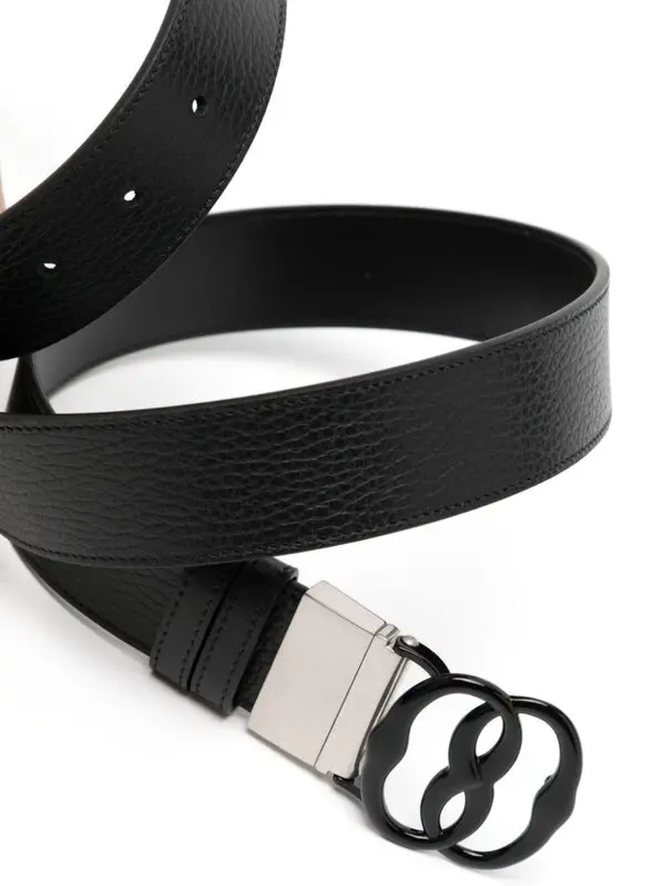 Bally Logo-buckle Reversible Leather Belt