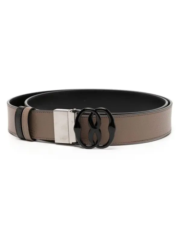 Bally Logo-buckle Reversible Leather Belt