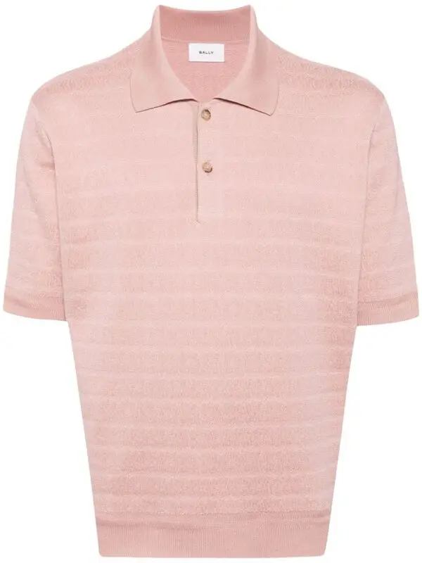 Bally Horizontal Stripe Polo Shirt