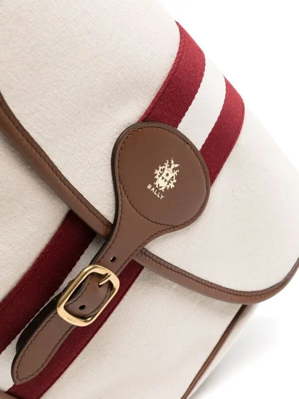 Bally Two-stripe Detail Flap Messenger Bag