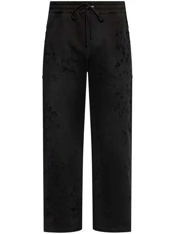 Amiri Distressed-finish Track Pants - Black