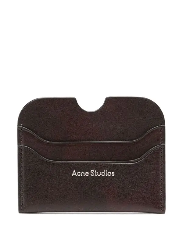 Acne Studios Logo-embossed Leather Wallet - Brown