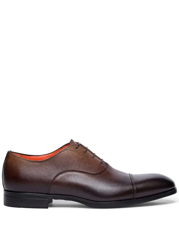 Santoni Gradient-effect Leather Oxford Shoes