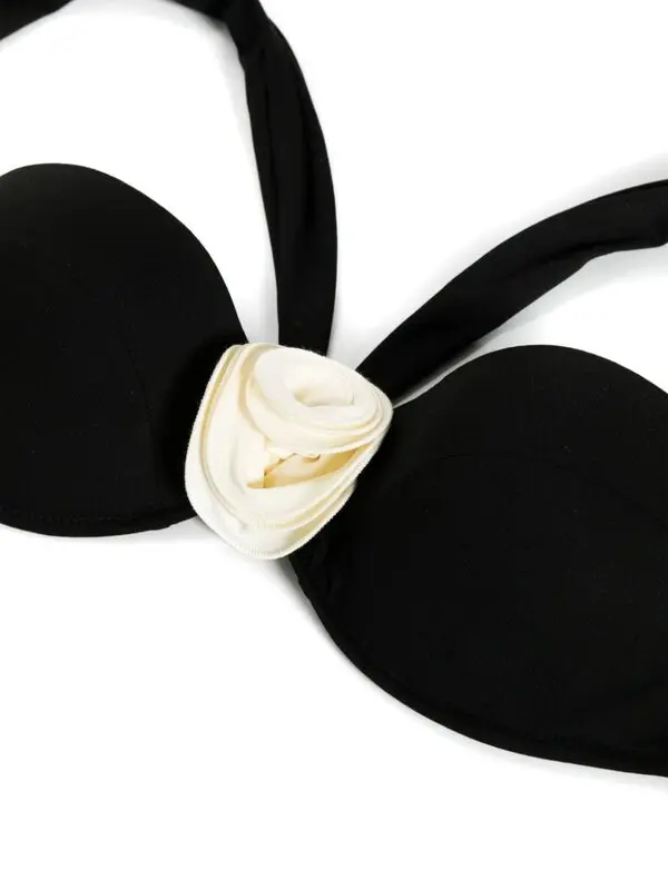 LA REVECHE Floral-appliqué Bikini