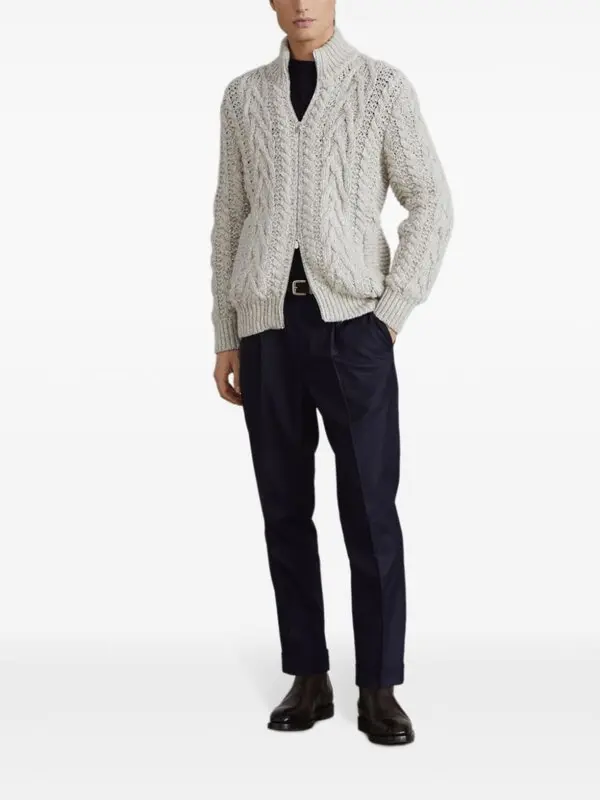 Brunello Cucinelli Cable-knit Zip-up Cardigan