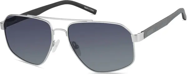 Zenni Aviator Full Rim Sunglasses - Silver