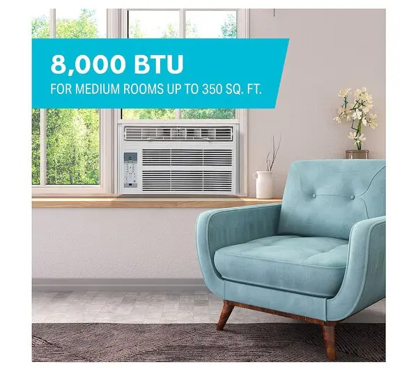 ARCTIC WIND 8,000 Btu Window Air Conditioner W/ Remote Contro