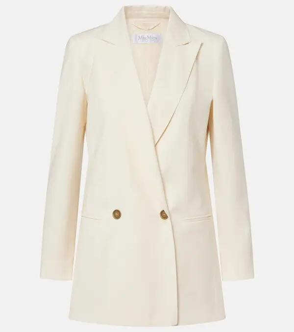 Max Mara Double-breasted Blazer - Ivory
