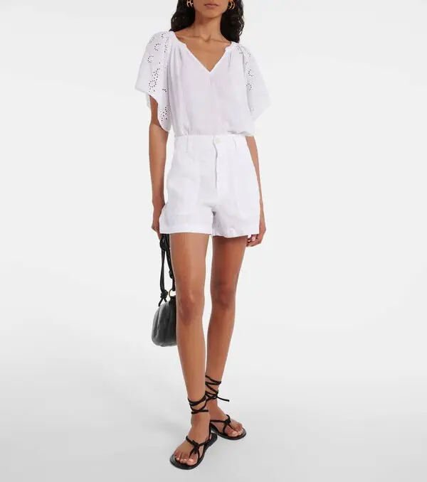 Velvet By Graham & Spencer Fallon Linen Shorts
