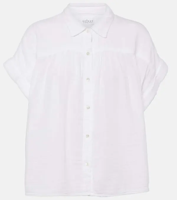 Velvet By Graham & Spencer Julieta Cotton Blouse
