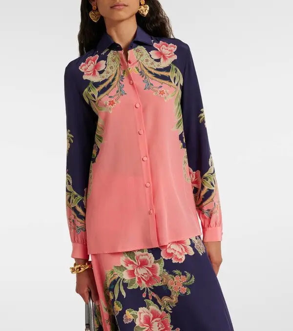 Etro Printed Silk Shirt