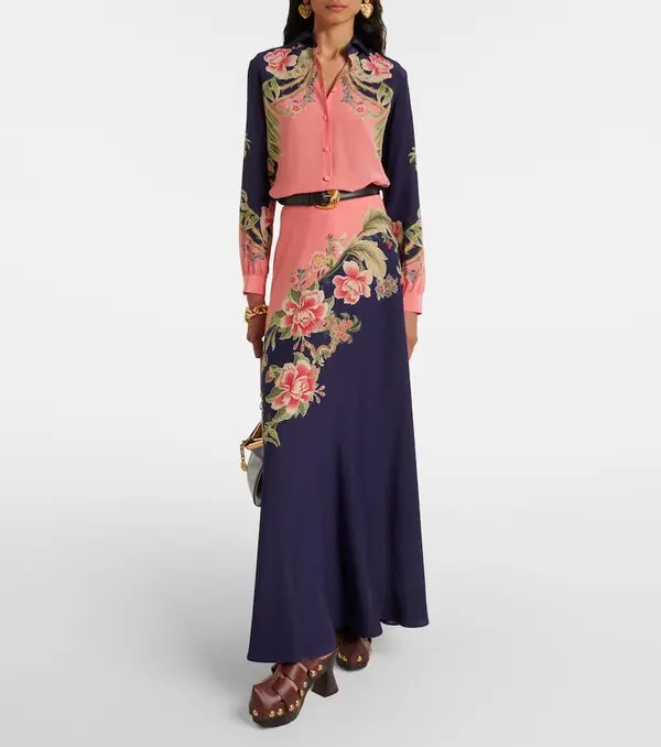 Etro Printed Silk Shirt