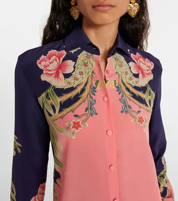 Etro Printed Silk Shirt
