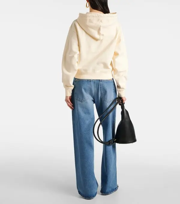 Jacquemus Le Hoodie Gros Grain Cotton Hoodie - Beige