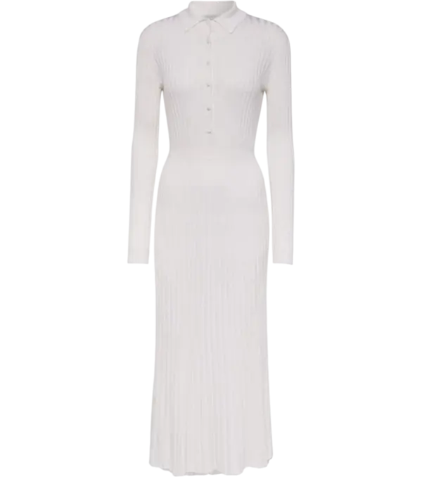 Gabriela Hearst Ardor Silk And Cashmere Maxi Dress - White