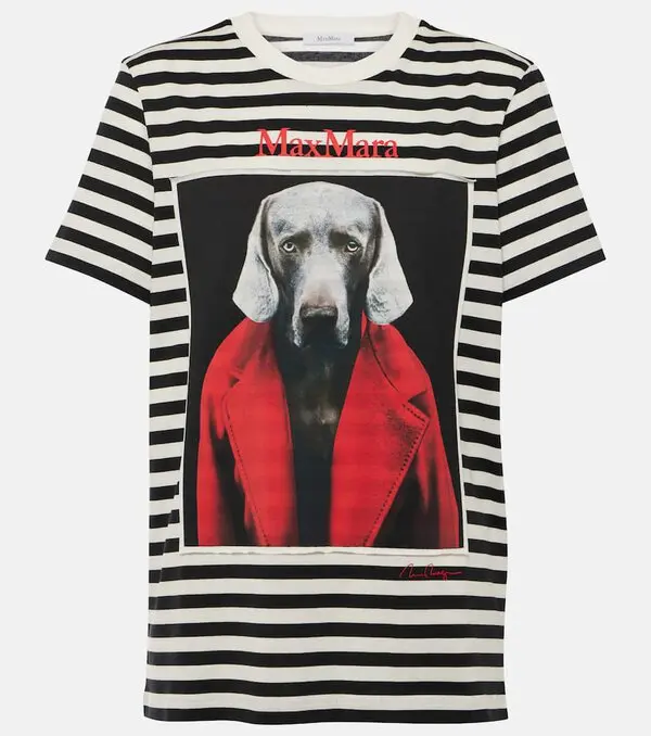 Max Mara Printed Cotton Jersey T-shirt - Multicoloured