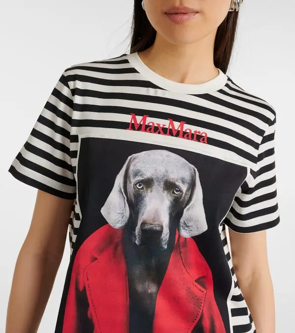 Max Mara Printed Cotton Jersey T-shirt