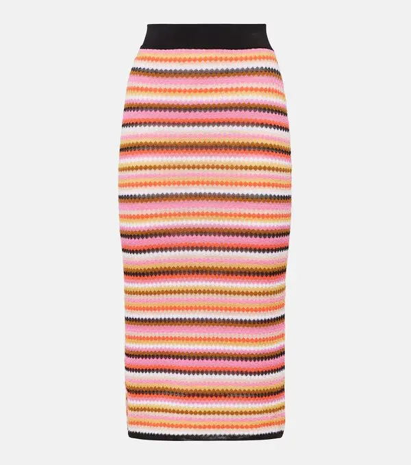 Missoni Cotton-blend Midi Skirt - Multicoloured