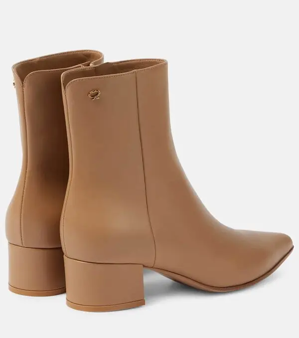 GIANVITO ROSSI Lyell 45 Leather Ankle Boots
