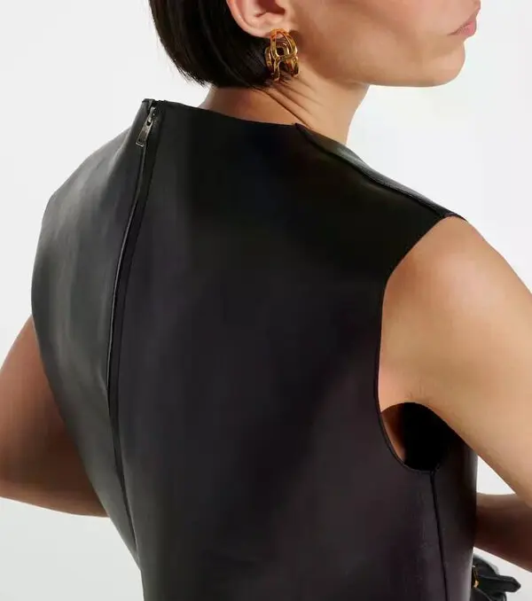TOTEME Leather Sleeveless Top